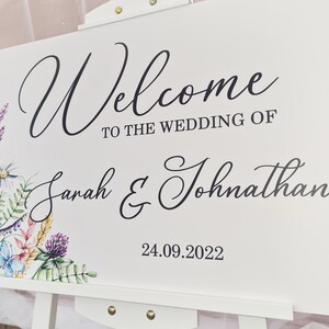 A2 Wedding Welcome Sign Board Personalised Welcome Sign - Etsy