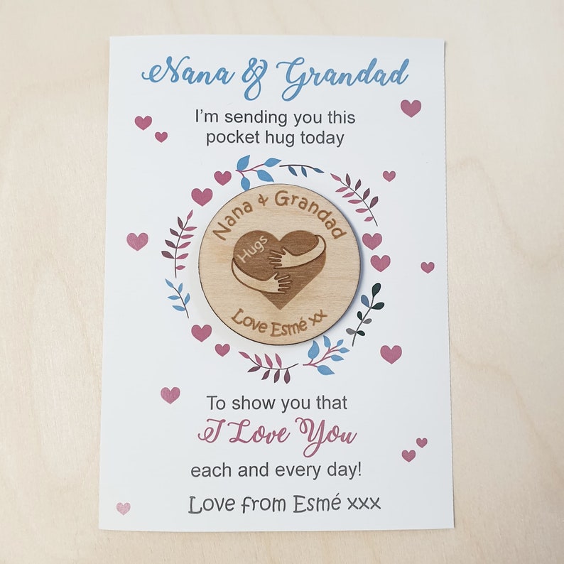 Lockdown Pocket Hugs Hug Token Personalised Stay Safe - Etsy