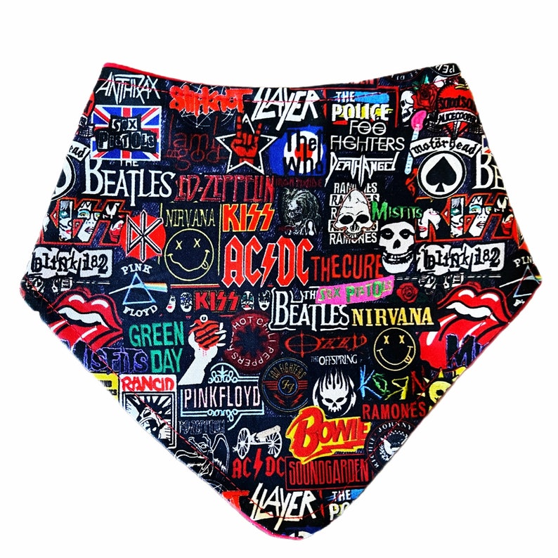 Little Rocker Baby Bandana Bib Punk Rock Baby Shower Gift Rock N Roll ...