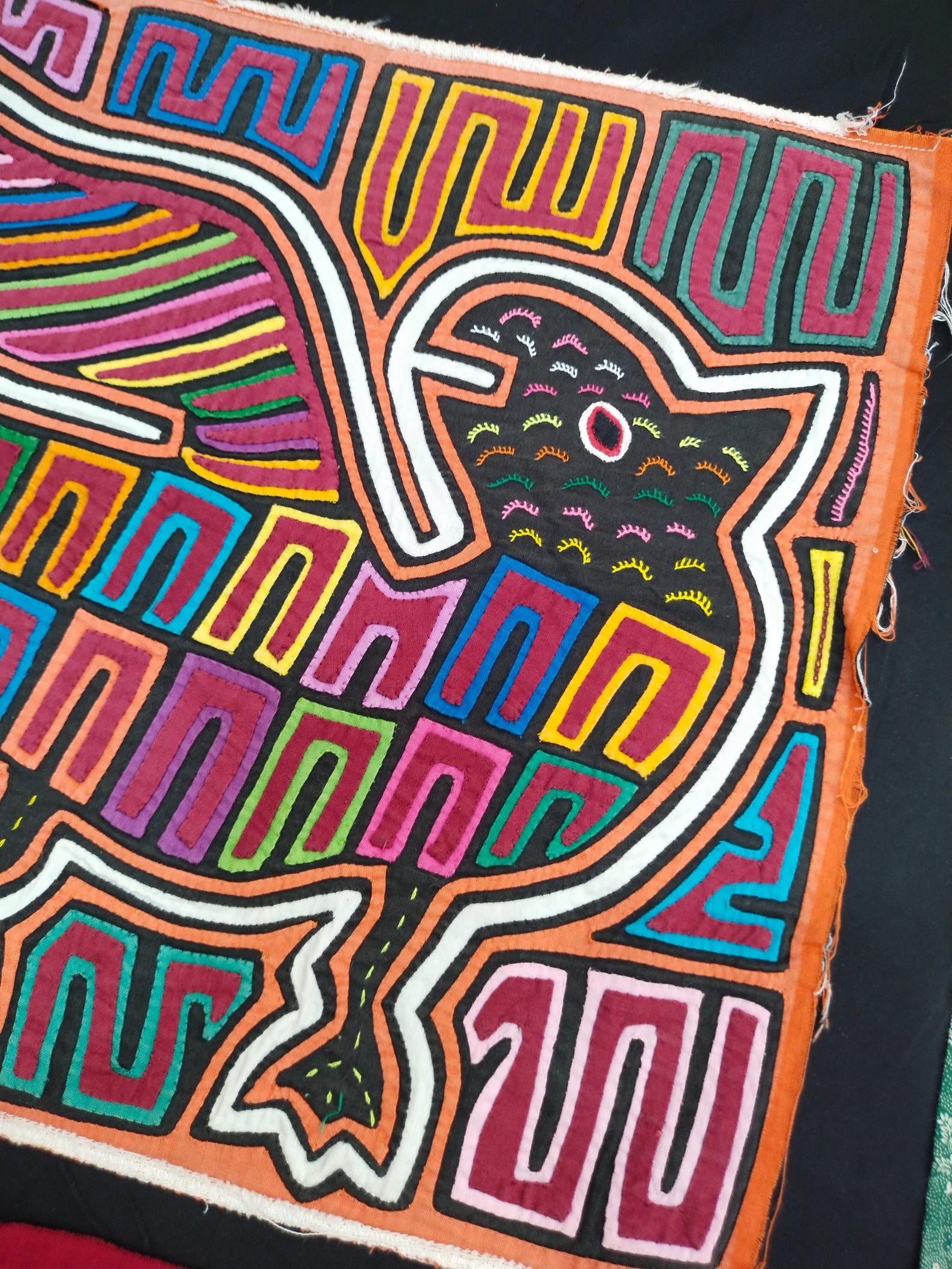 Vintage Panama Kuna Molas 4 Piece Lot Needlework Applique Embroidery ...
