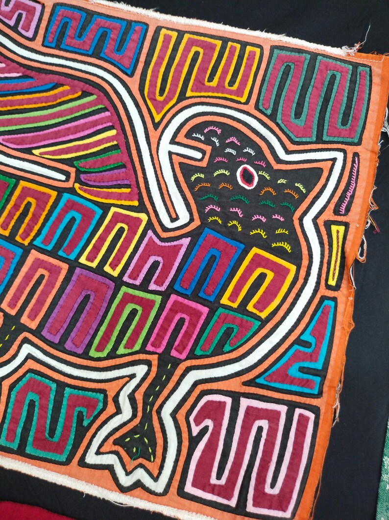 Vintage Panama Kuna Molas 4 Piece Lot Needlework Applique Embroidery ...