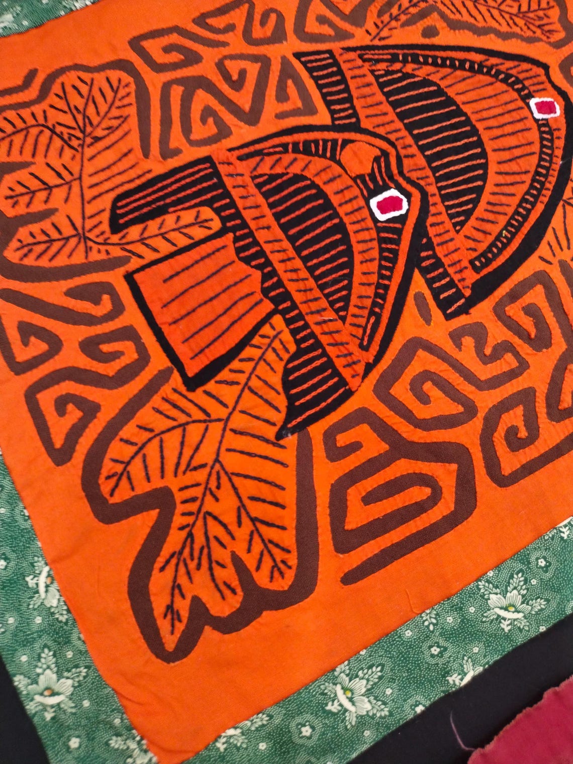 Vintage Panama Kuna Molas 4 Piece Lot Needlework Applique Embroidery ...