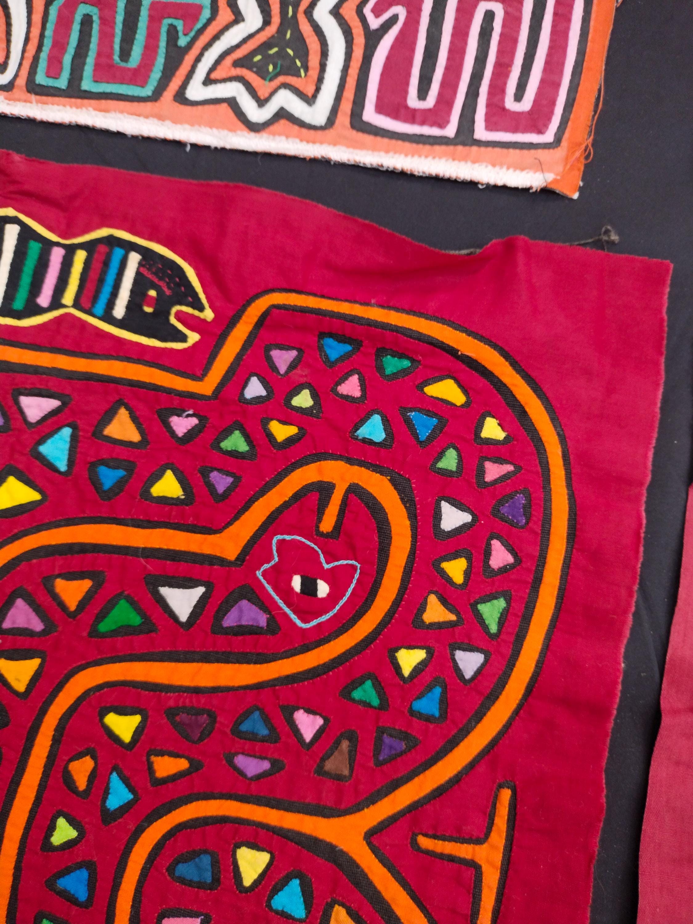 Vintage Panama Kuna Molas 4 Piece Lot Needlework Applique Embroidery ...