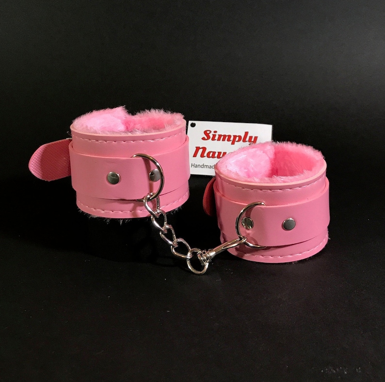 Cute Pink Ddlg Submissive Collar and Leash Handcuffs. With - Etsy