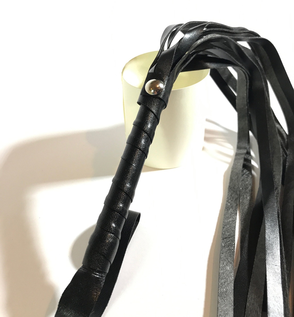 Black 42cm pu Leather sex Flogger Whip Master Whip bdsm | Etsy