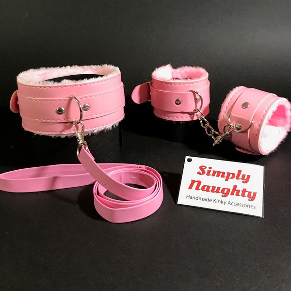 Pink Fuzzy Handcuffs - Etsy