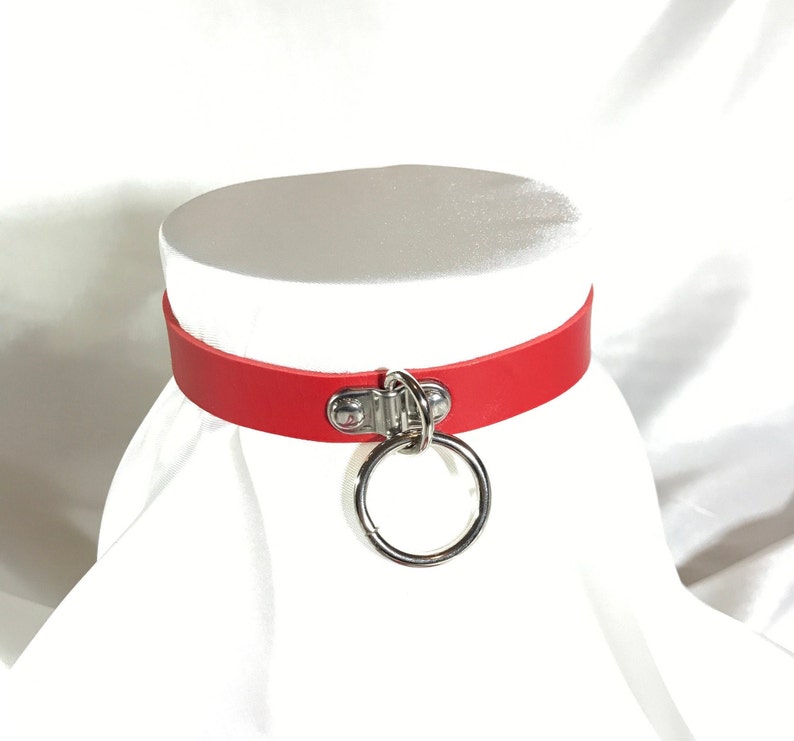 Red Elegance Series Sub Collar and Soft Leather Leash or | Etsy