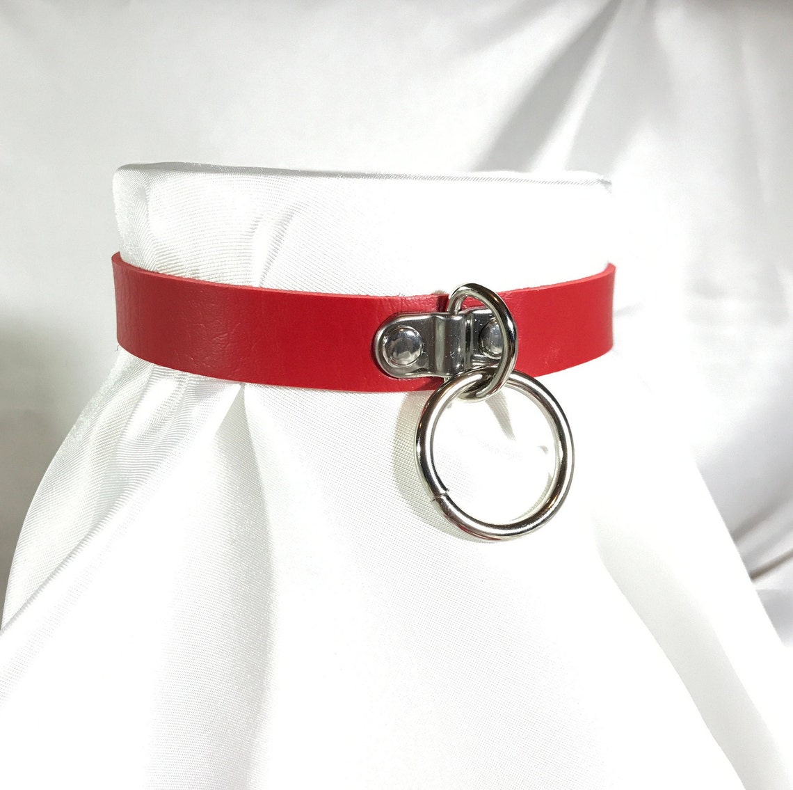 Red Elegance Series Sub Collar and Soft Leather Leash or | Etsy