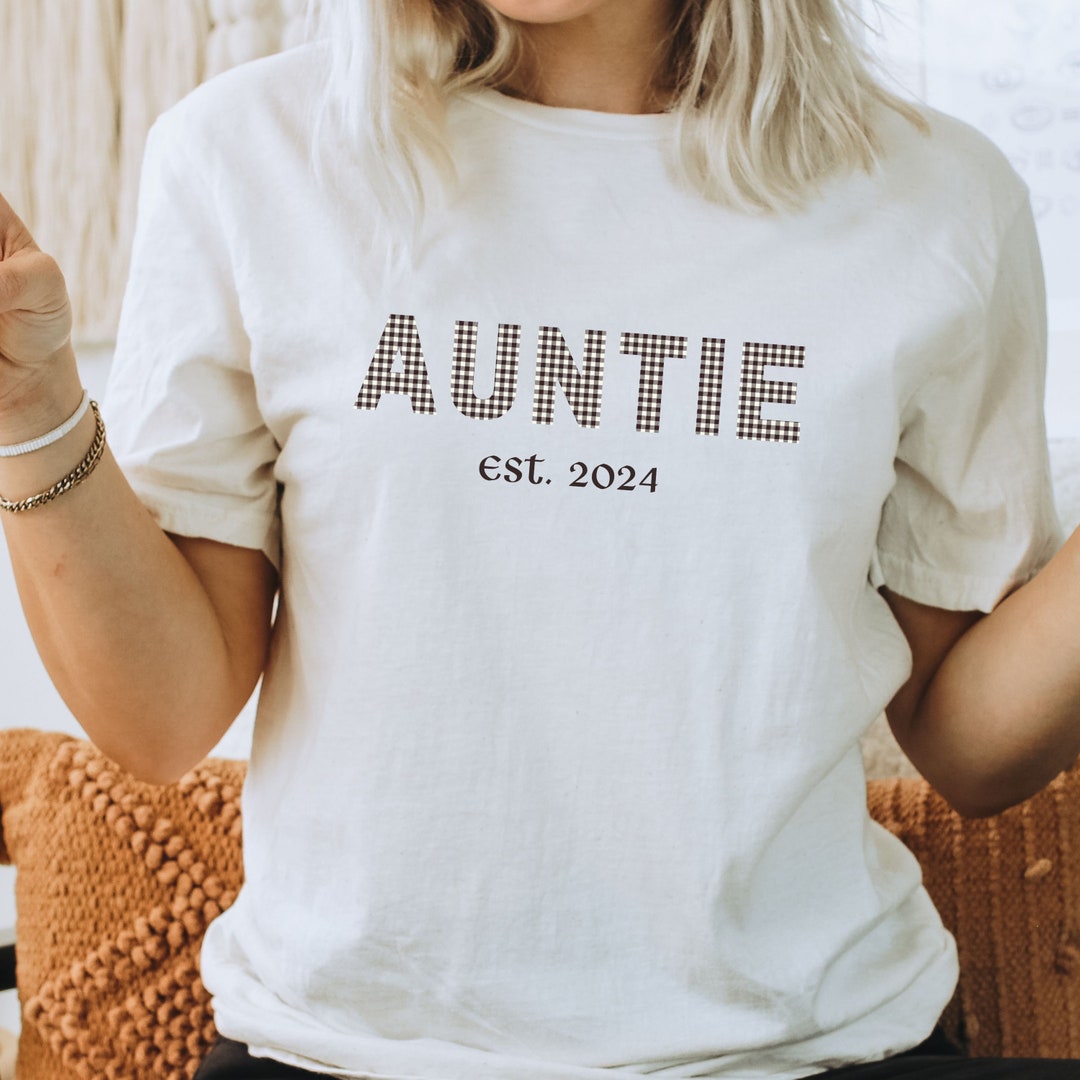 Custom Auntie Shirt, New Auntie Tshirt, Auntie Gift, Gift for Aunt ...
