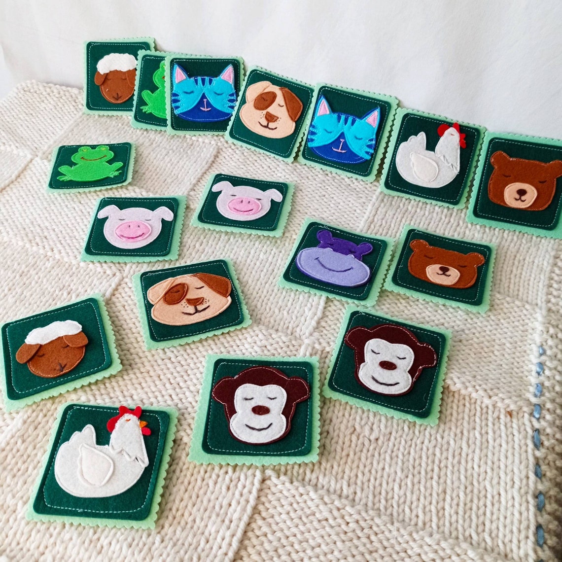 Felt Memory Game Handamade - Etsy