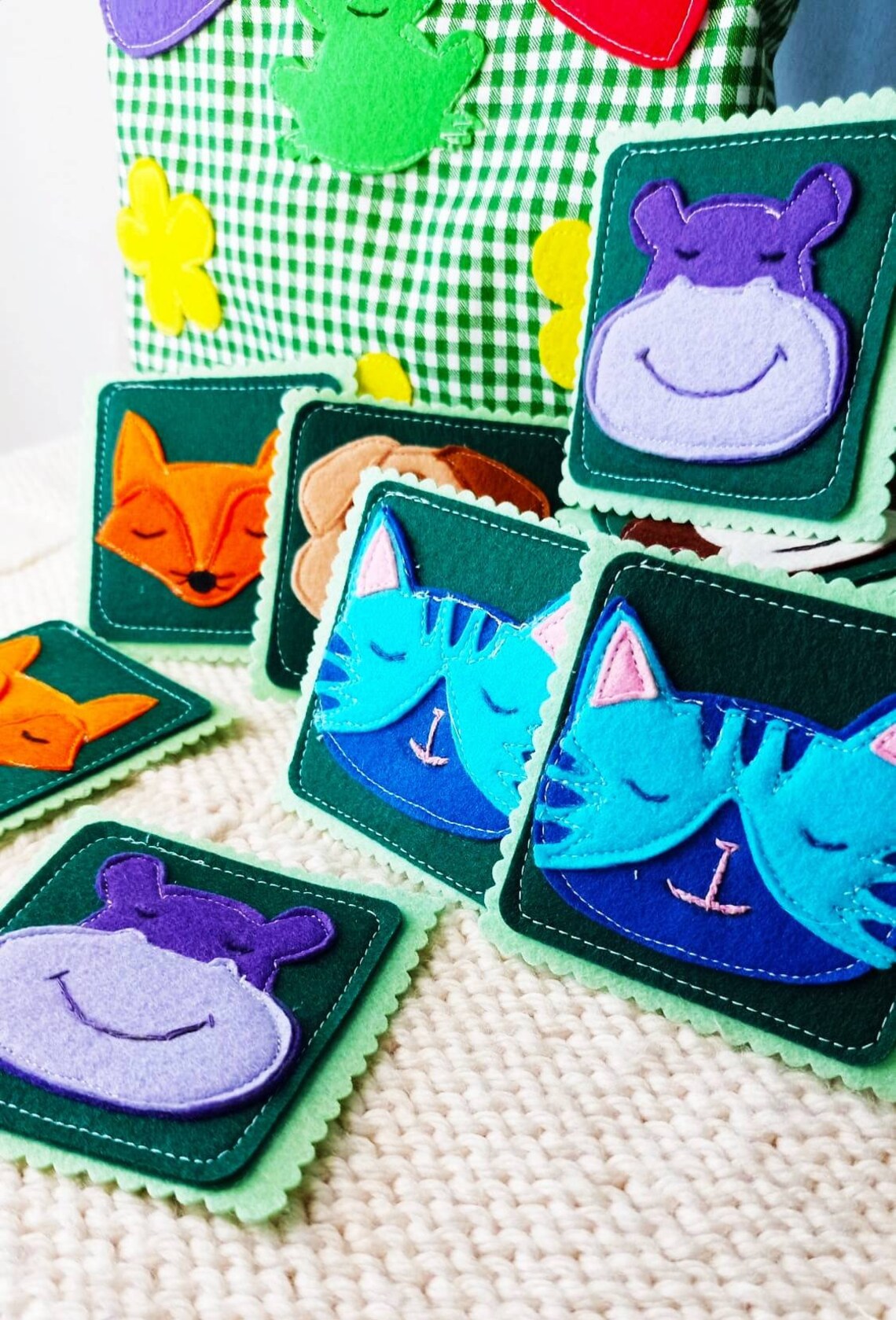 Felt Memory Game Handamade - Etsy
