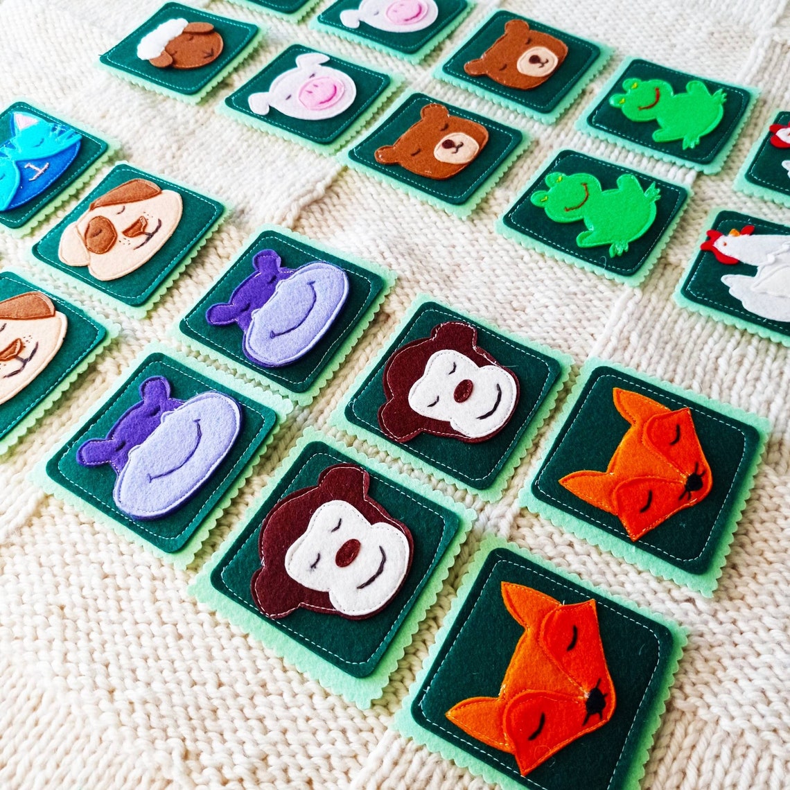 Felt Memory Game Handamade - Etsy
