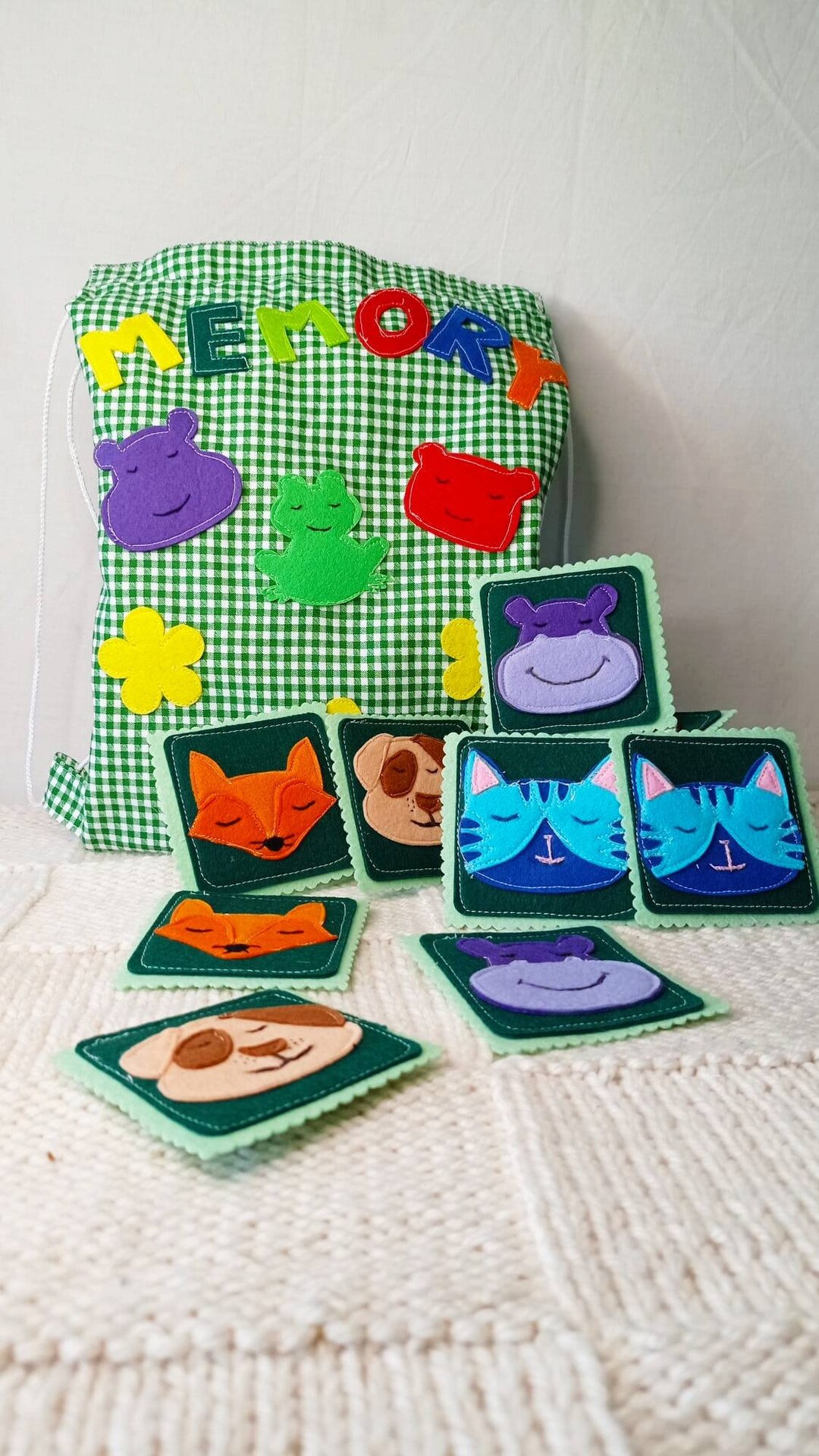 Felt Memory Game Handamade - Etsy