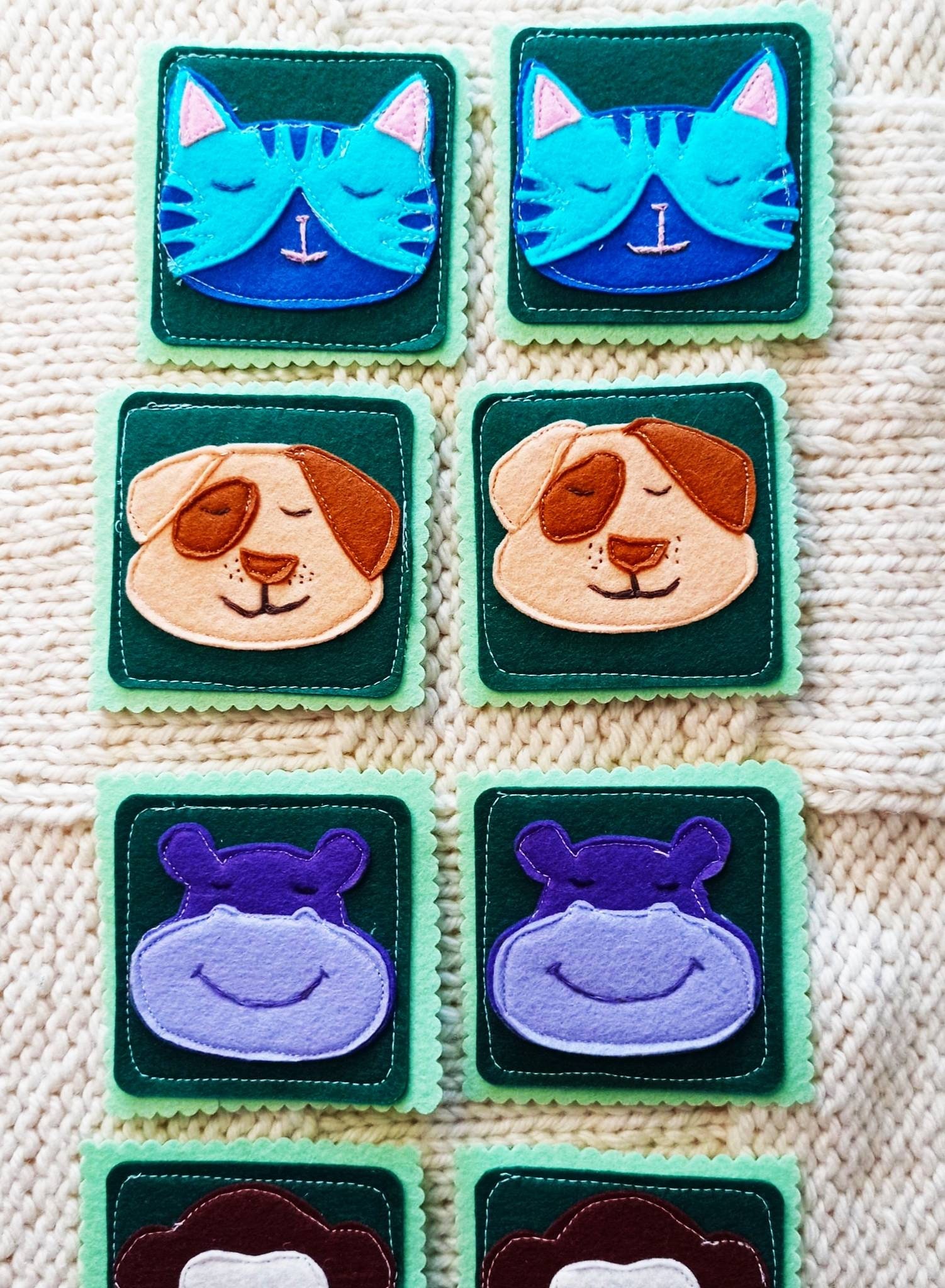 Felt Memory Game Handamade - Etsy
