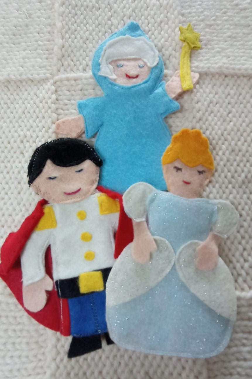 Finger Puppets Cinderella - Etsy