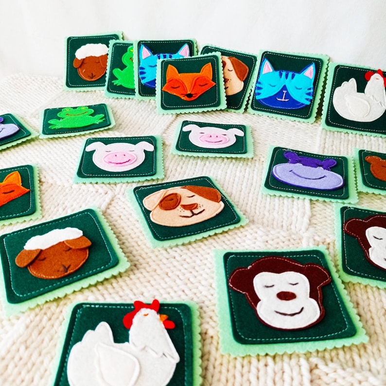 Felt Memory Game Handamade - Etsy