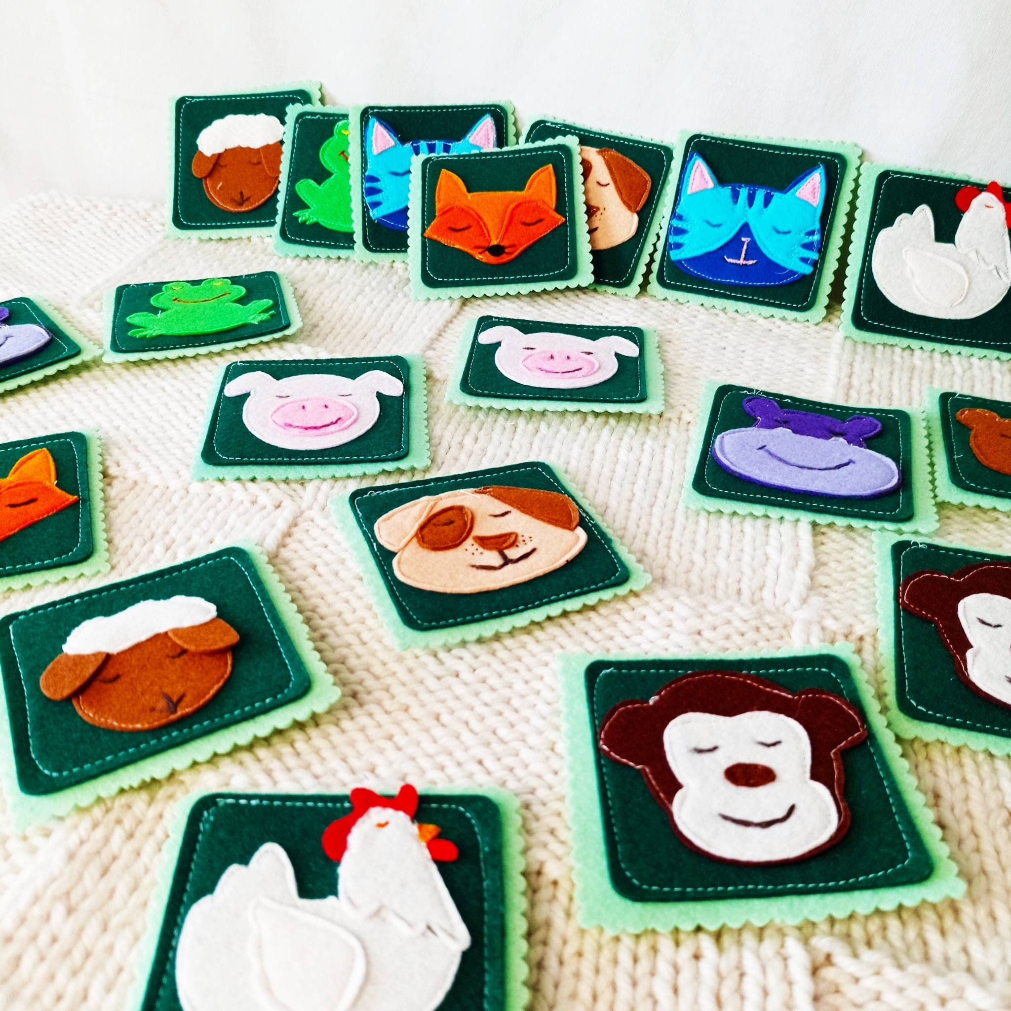 Felt Memory Game Handamade - Etsy
