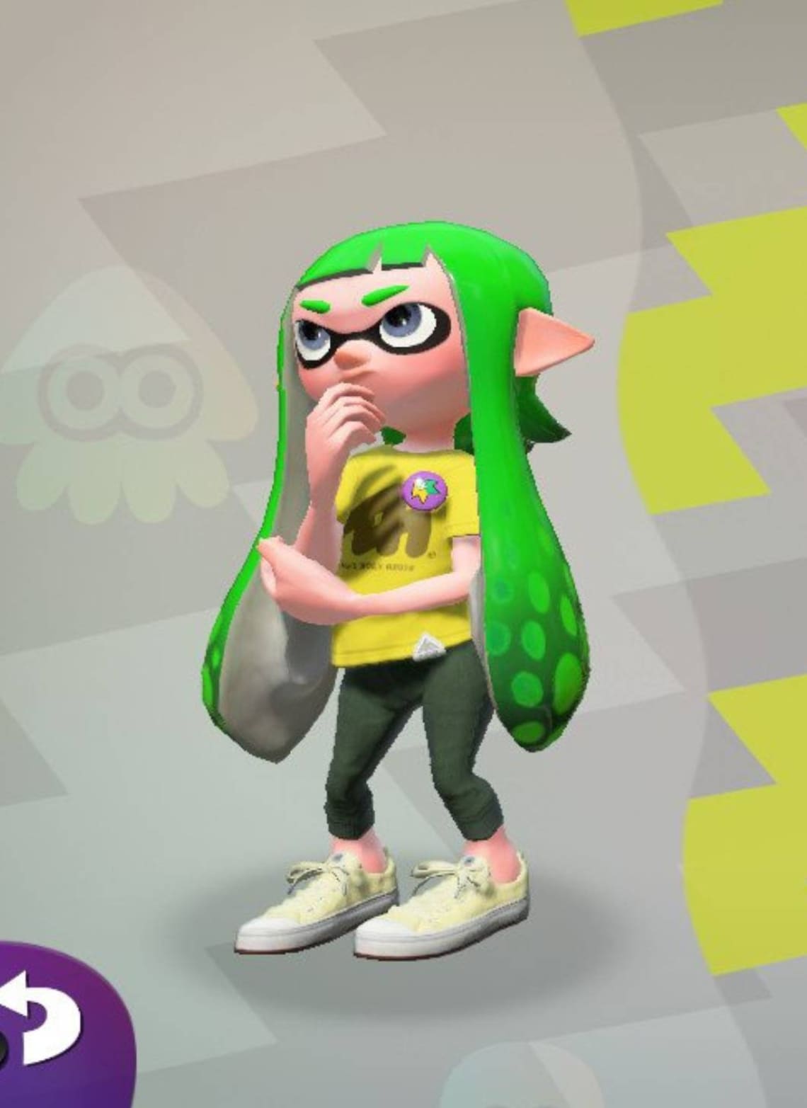 Splatoon 2 Basic Tee Starter Gear Cosplay Accessory Badge | Etsy