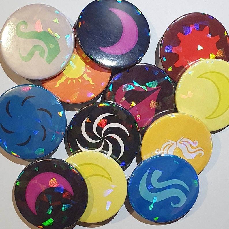 Homestuck Derse & Prospit Dream Moons Theme Badges - Etsy