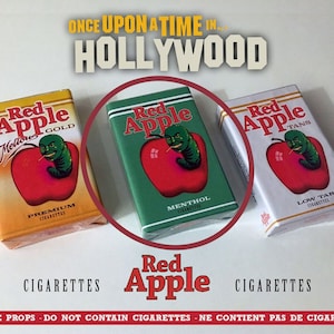 Red Apple Cigarettes MENTHOL Replica Pack TARANTINO Once Upon a Time in ...