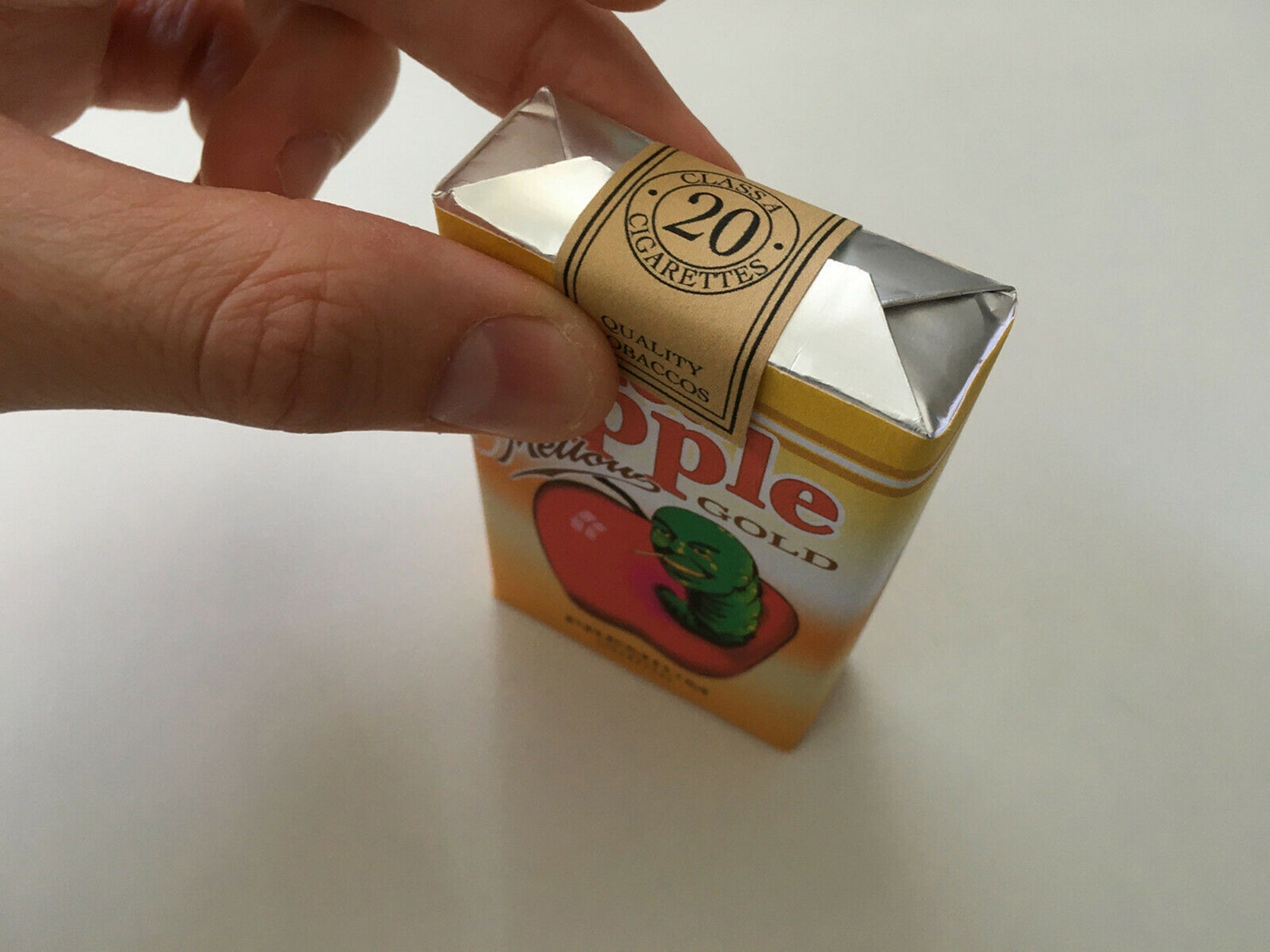 Red Apple Cigarettes GOLD Mellow Cigarette Case / Once Upon A - Etsy