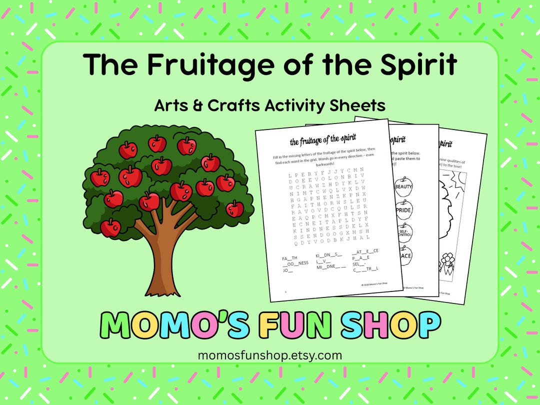 The Fruitage of the Spirit Arts and Crafts Activity Sheets - JW ...
