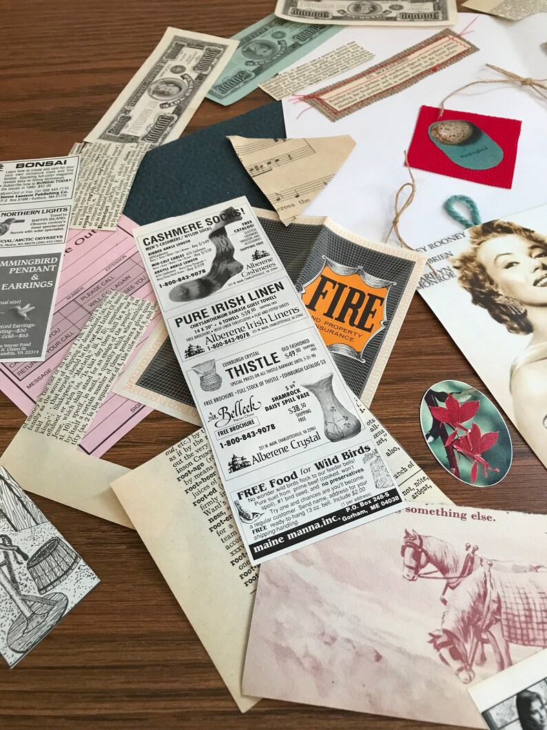 Vintage Ephemera Lot 100 Pieces - Etsy
