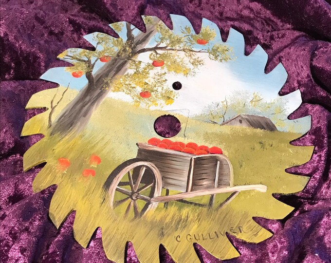 Hand Painted Saw Blade - Etsy