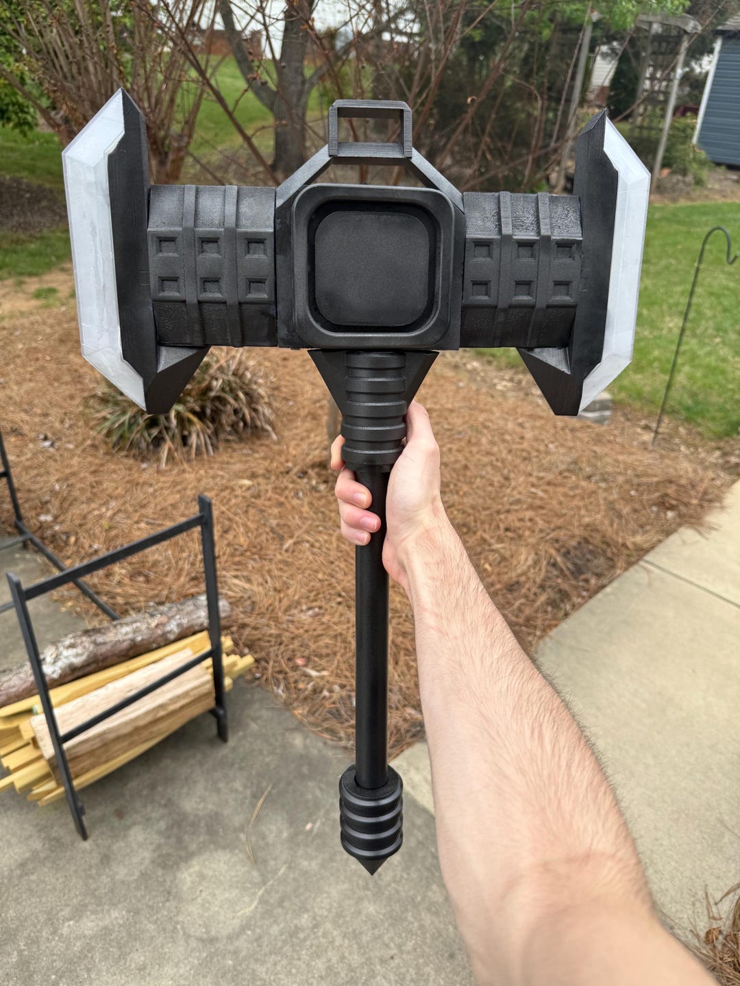 Cyberpunk Axe/warhammer - 3D Printed Cosplay Weapon - Etsy