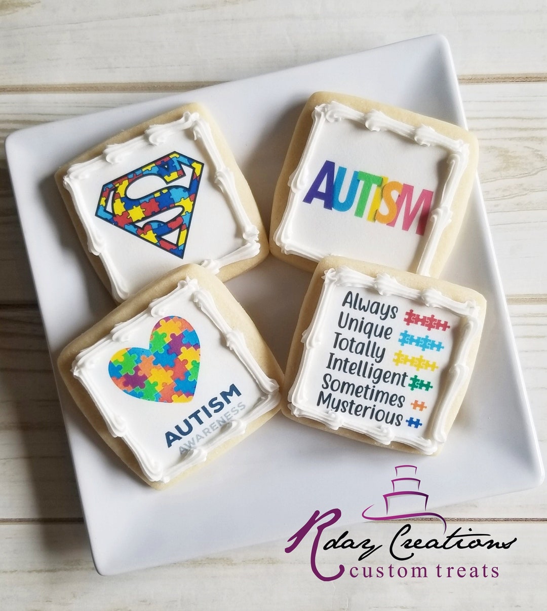 Autism Awareness Cookies | Autism Gifts | Autism Superhero | Unique ...