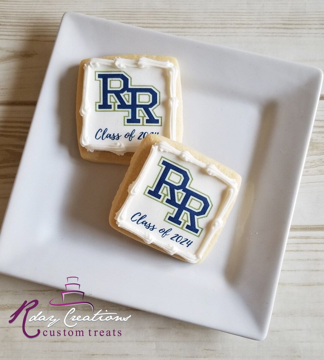 Custom Grad Cookies Class of 2024 Cookies Graduation Cookie Favor ...