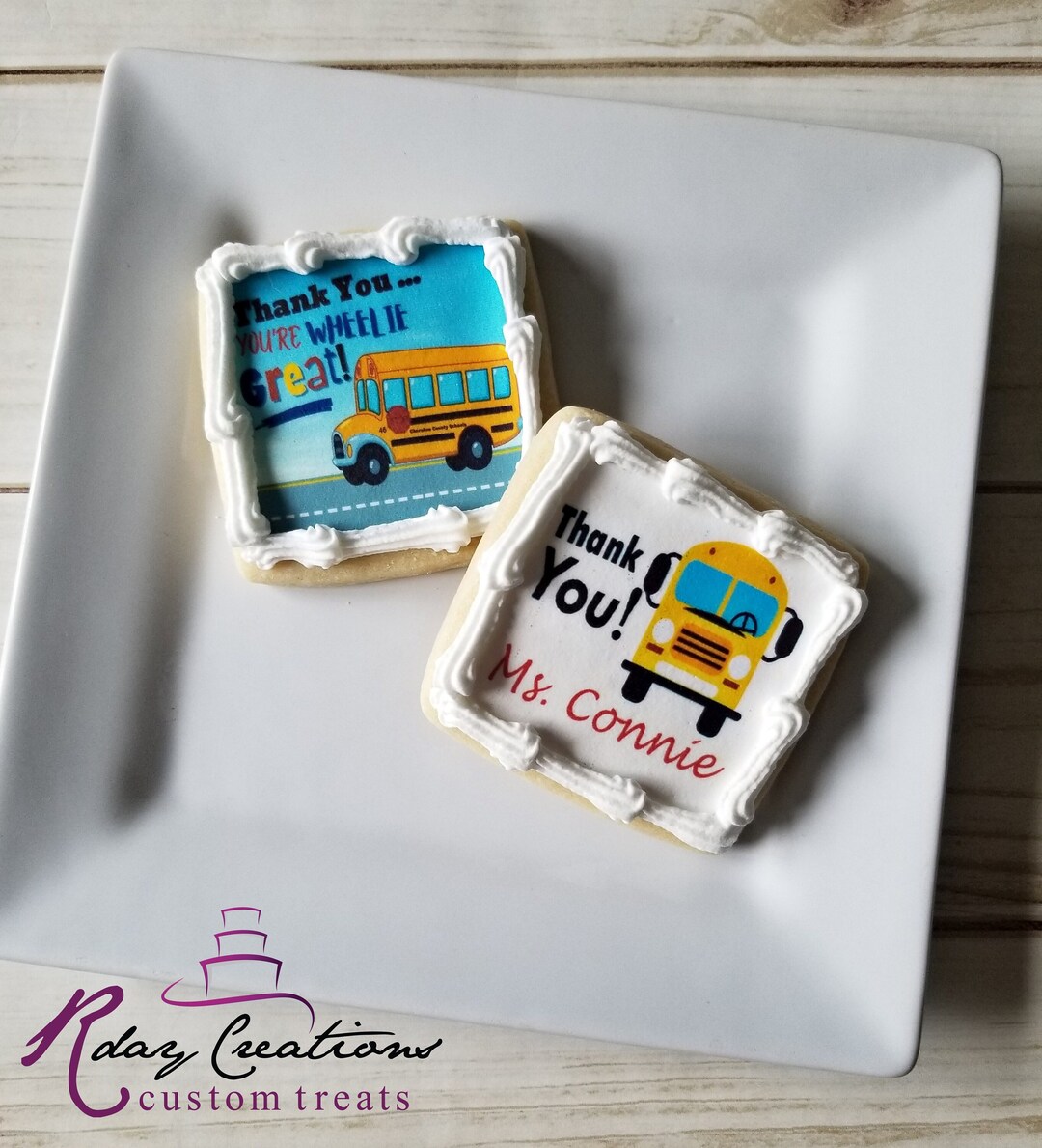 Custom Bus Driver Appreciation Cookies | Teacher Appreciation | Thank ...