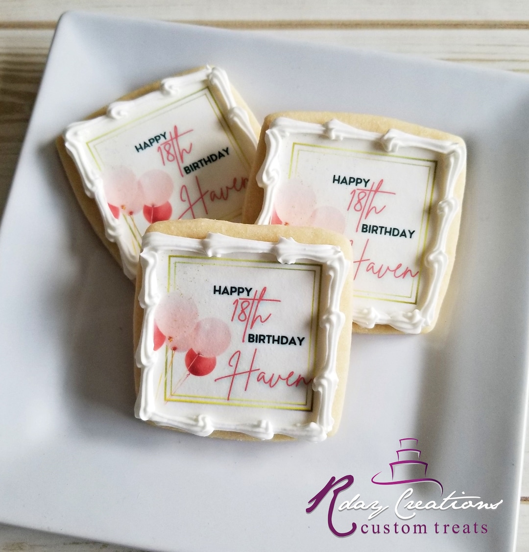 Birthday Cookies | Milestone Birthday Cookies | Personalized Cookies ...