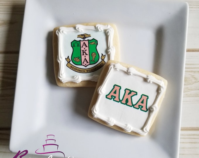 Alpha Kappa Alpha Sorority AKA Cookies - Etsy