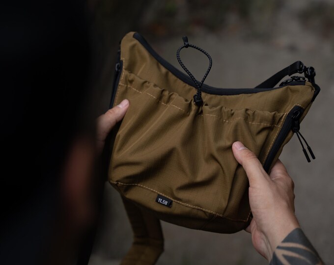 Nylon Ripstop Hobo Sack: Techwear Crossbody Messenger Bag - Etsy