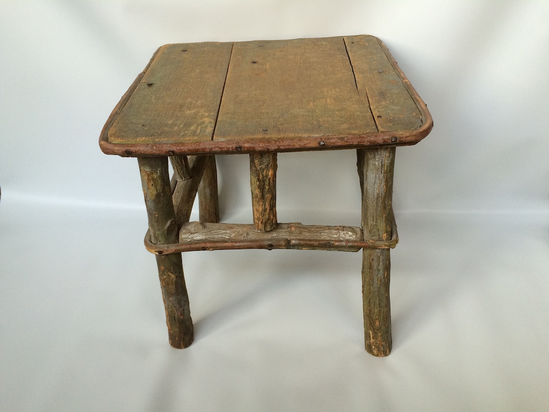 Twig Stool, Plant Stand, Handmade Primitive Rustic Vintage Farmhouse - Etsy