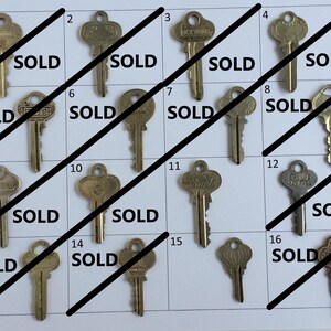 Choice of Ornate Keys Crown Eagle Earle Russwin Sargent, Vintage and ...