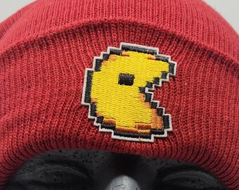 Pac-man Embroidered Beanie, Winter Hats, Gift Idea - Etsy
