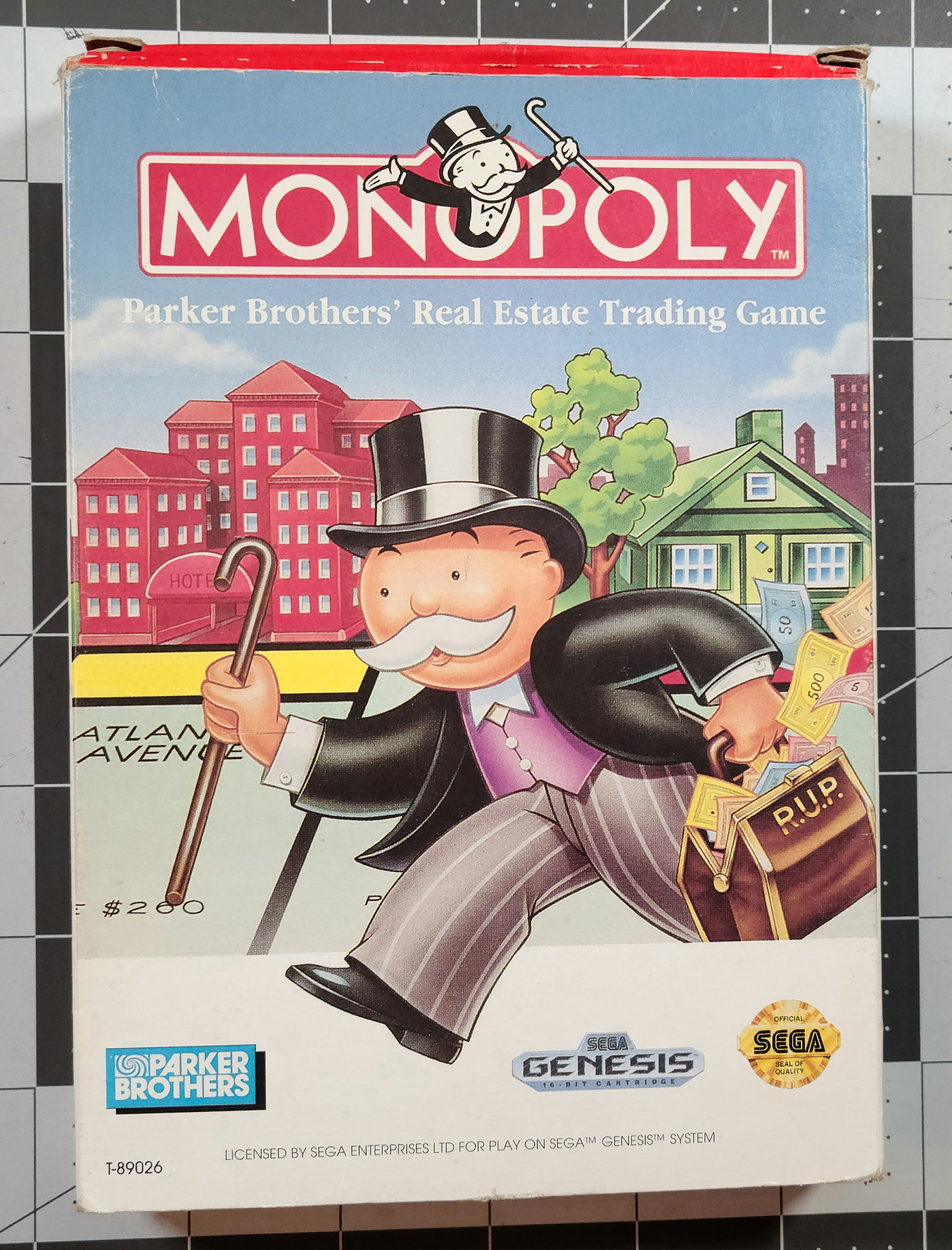Monopoly cardboard Box Sega Genesis Game Cartridge - Etsy