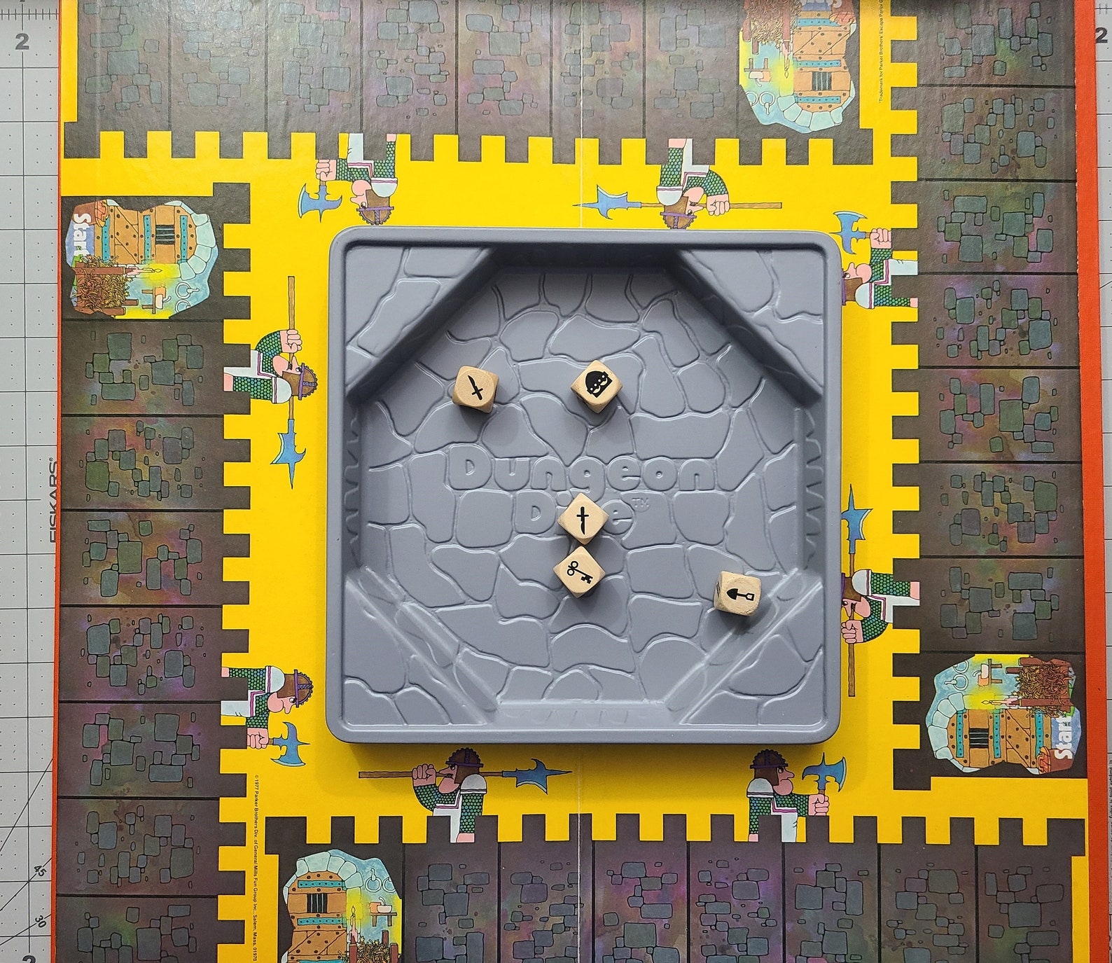 Dungeon Dice 1977 Board Game Parker Brothers Incomplete Etsy