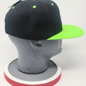 Pepe the Frog Pepe Meme Snap Back Baseball Cap Black With Lime Green ...