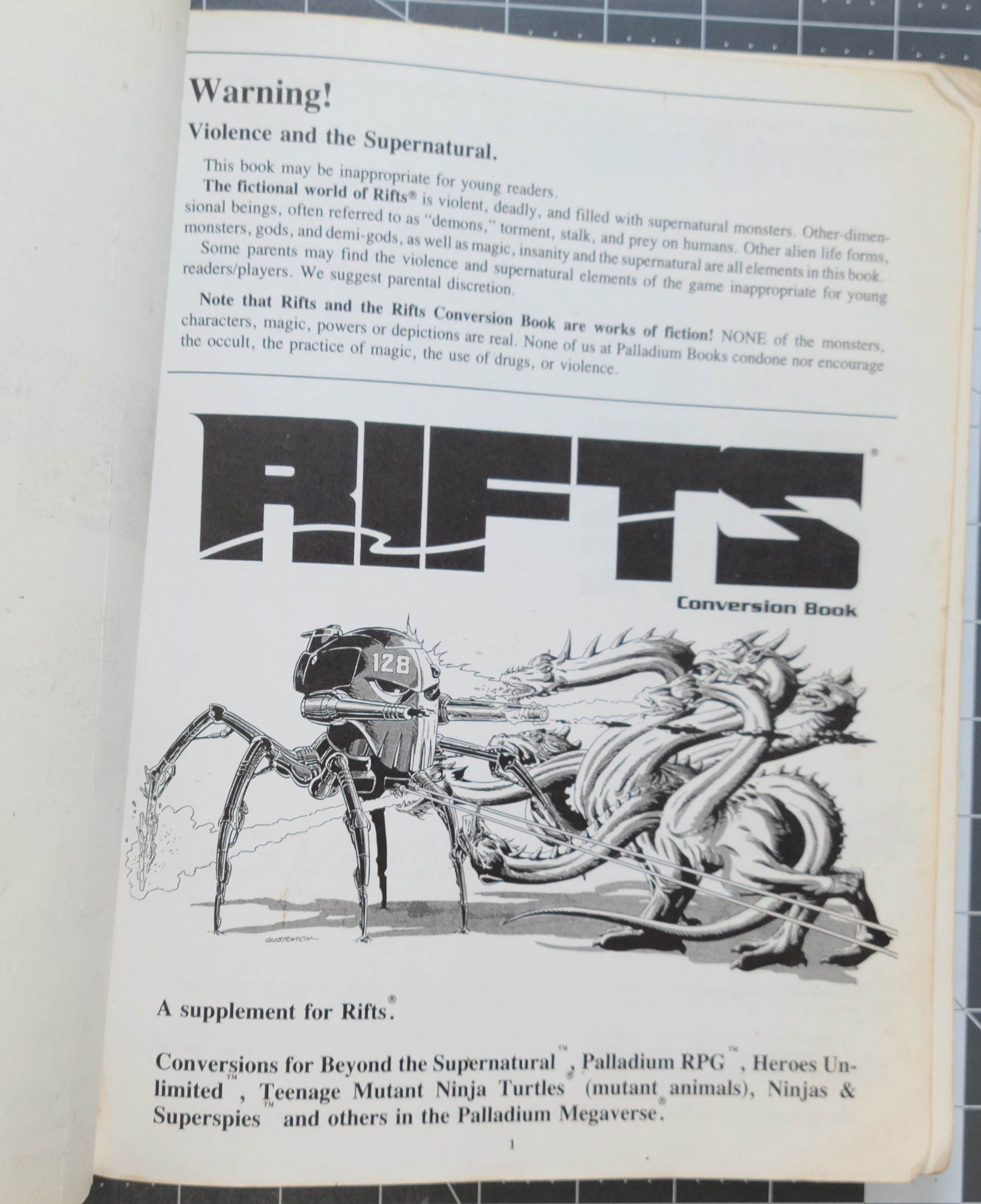 Rifts Conversion Book - Palladium Books - Table Top RPG - Etsy