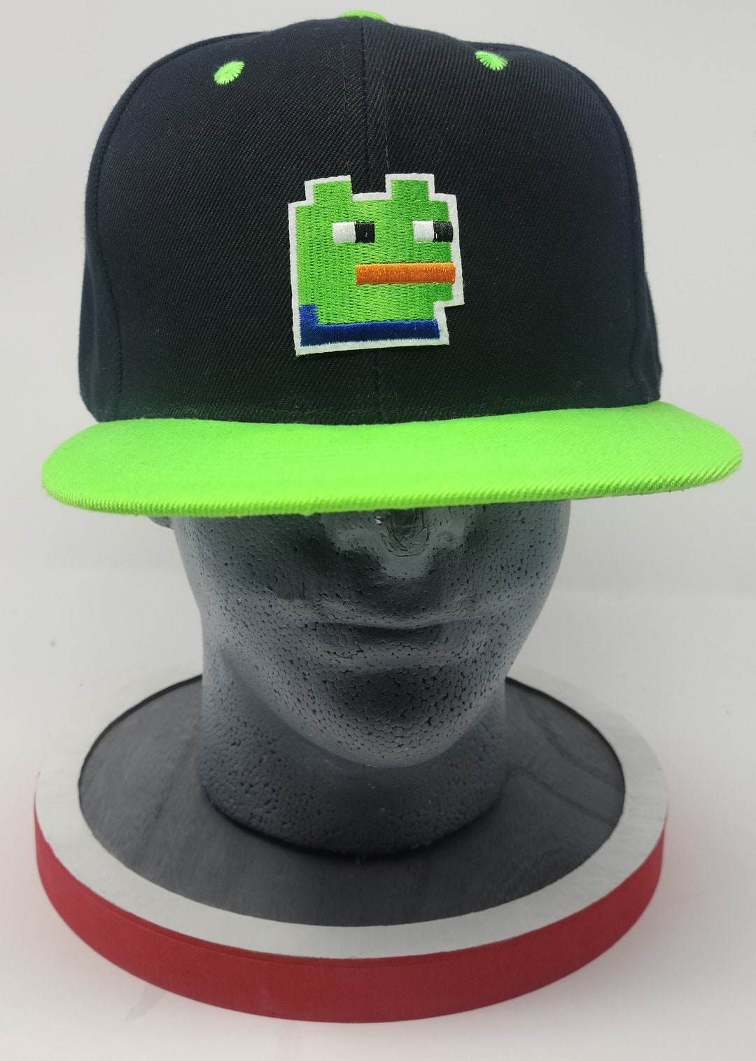 Pepe the Frog Pepe Meme Snap Back Baseball Cap Black With Lime Green ...