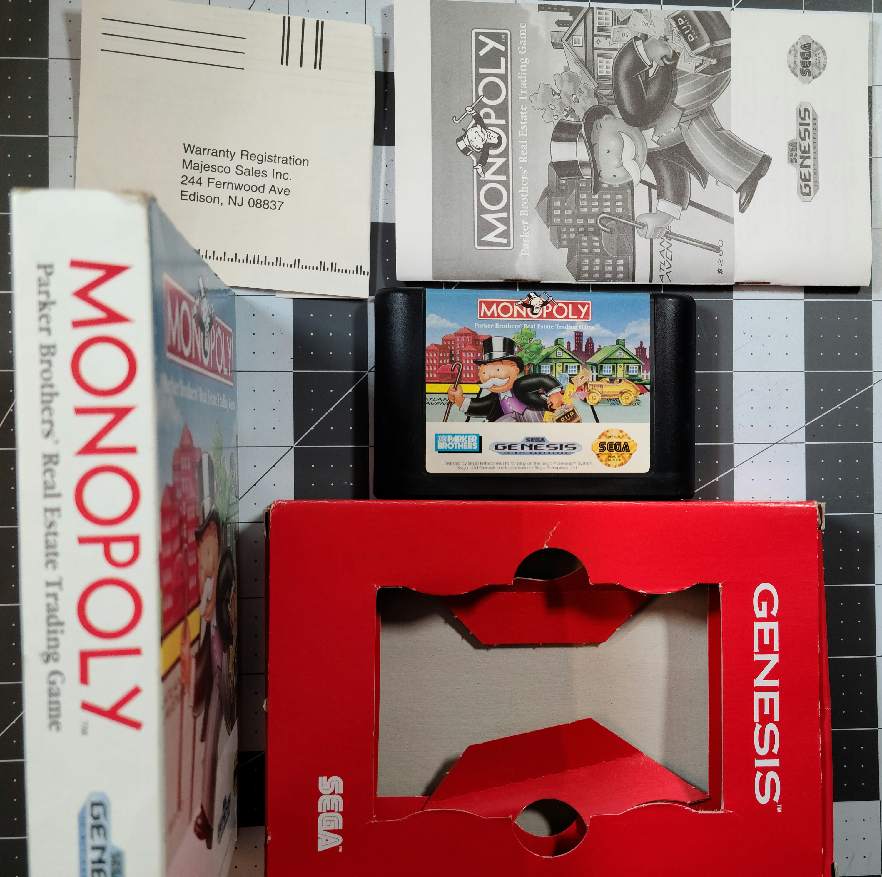 Monopoly cardboard Box Sega Genesis Game Cartridge - Etsy