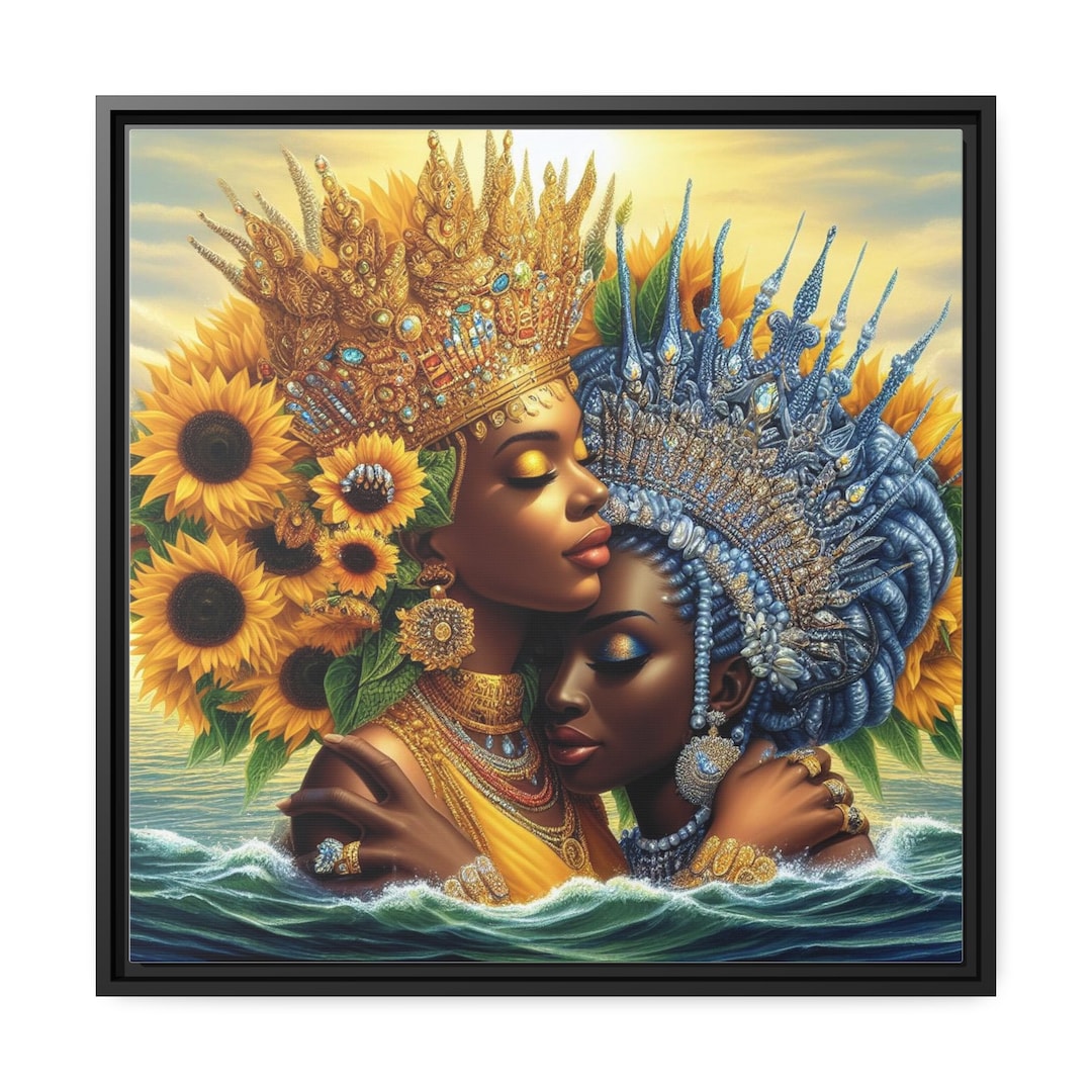 Two Waters Canvas: Oshun and Yemaya| Dos Aguas Oshun Y Yemaya Cuadro ...