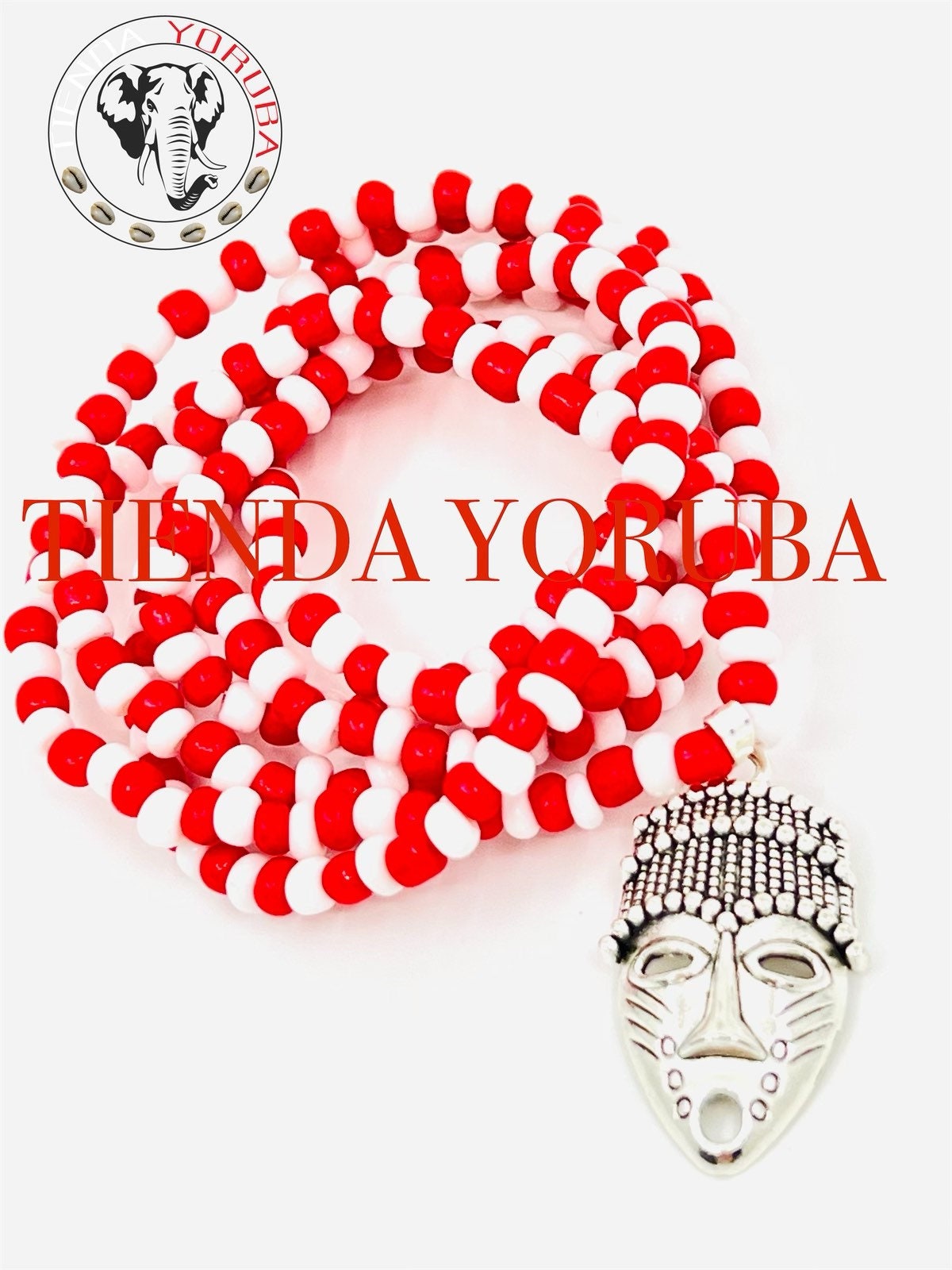 Eleke Collar Shango Chango Kabiosile Santeria Ifa Lucumi - Etsy