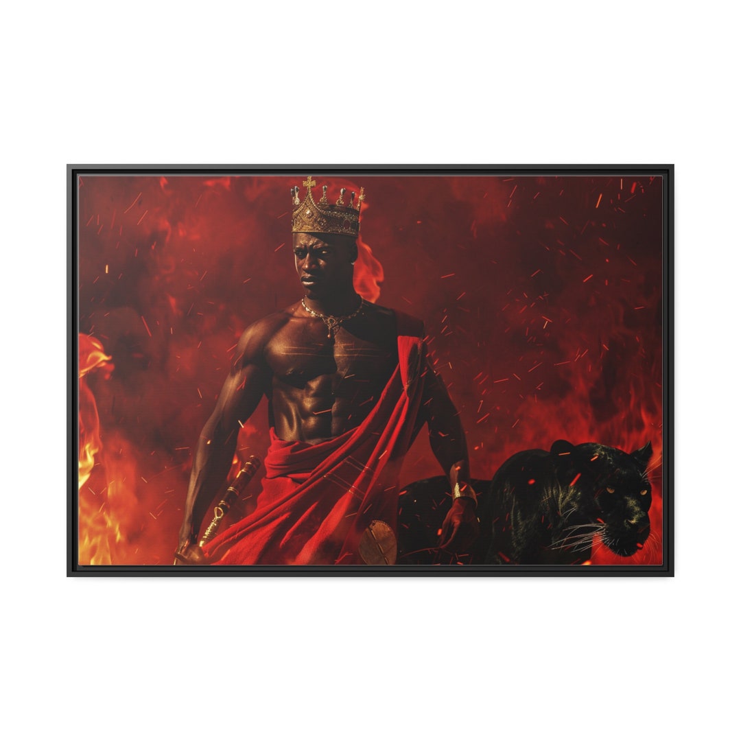 Eco- Friendly Shango Art on Canvas Oversized | God Painting | African ...
