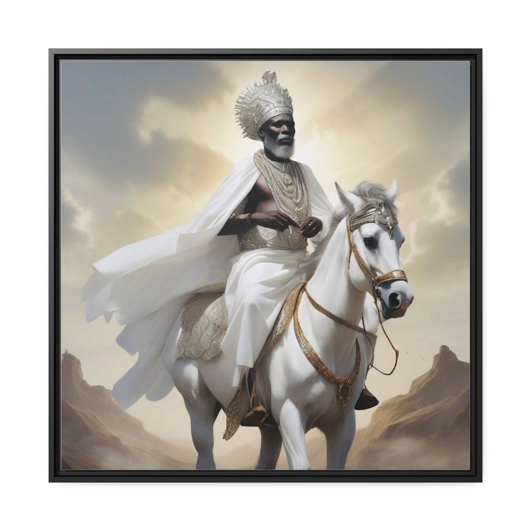Obatala Art on Canvas Oversized Orisha God Painting African God Canvas ...
