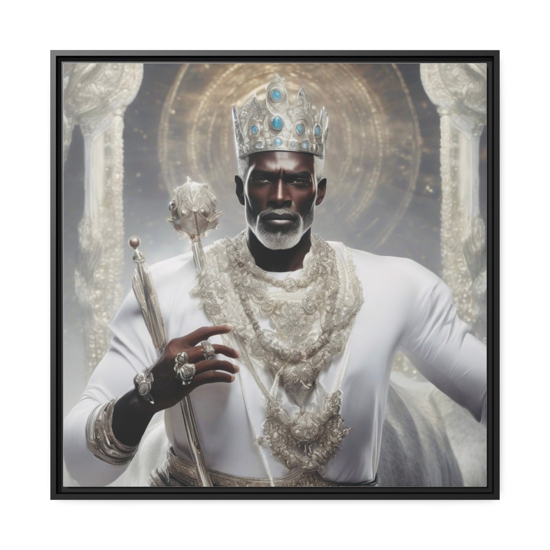 Obatala Art on Canvas Oversized | Orisha God Painting | African God ...