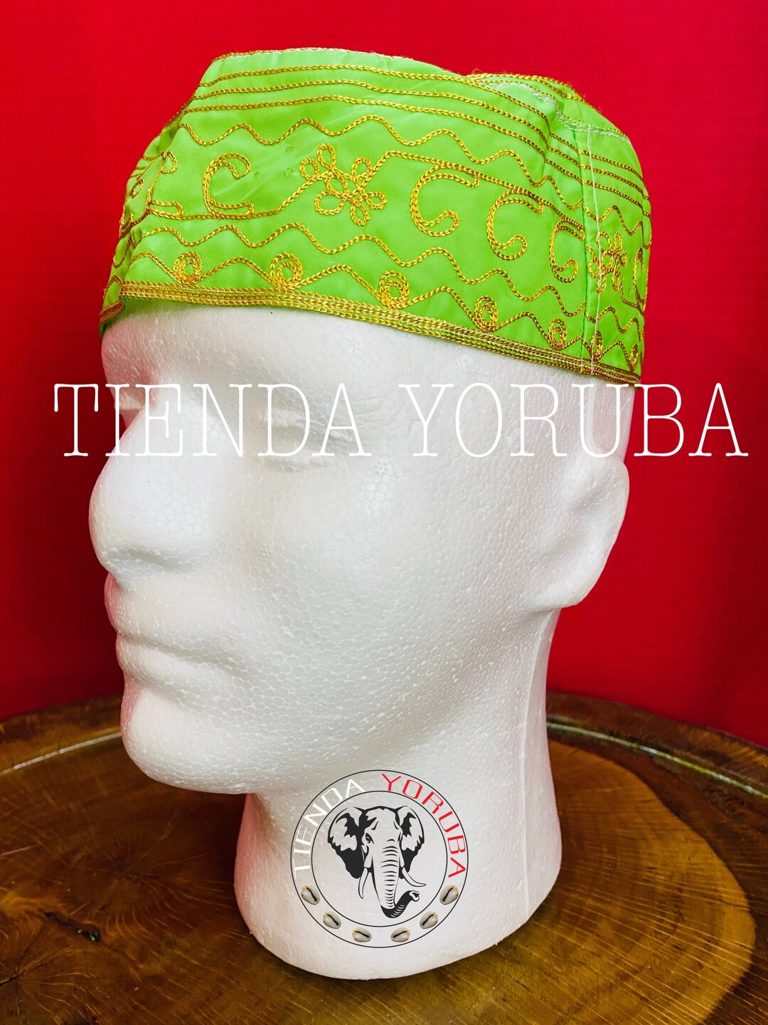 Orisha Headwear | Ceremonial Hat | Orula Hat | Babalawo Hat | Orunmila ...